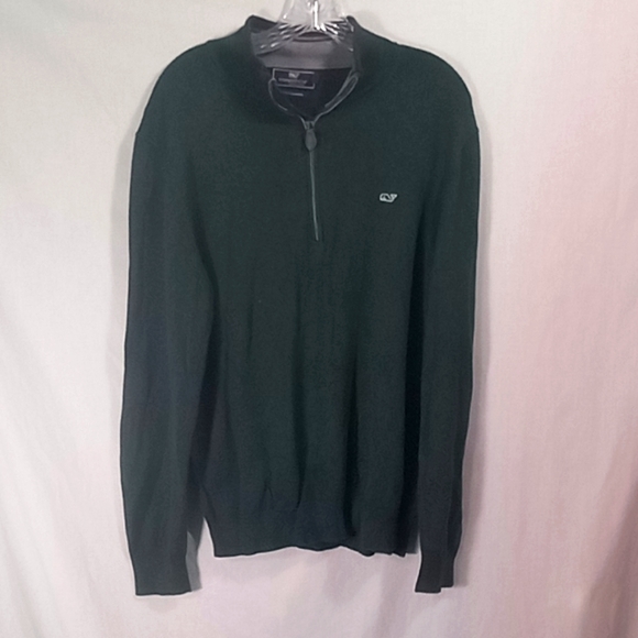 Vineyard Vines | Sweaters | Vineyard Vines Green 2 Zip Cashmere Blend ...